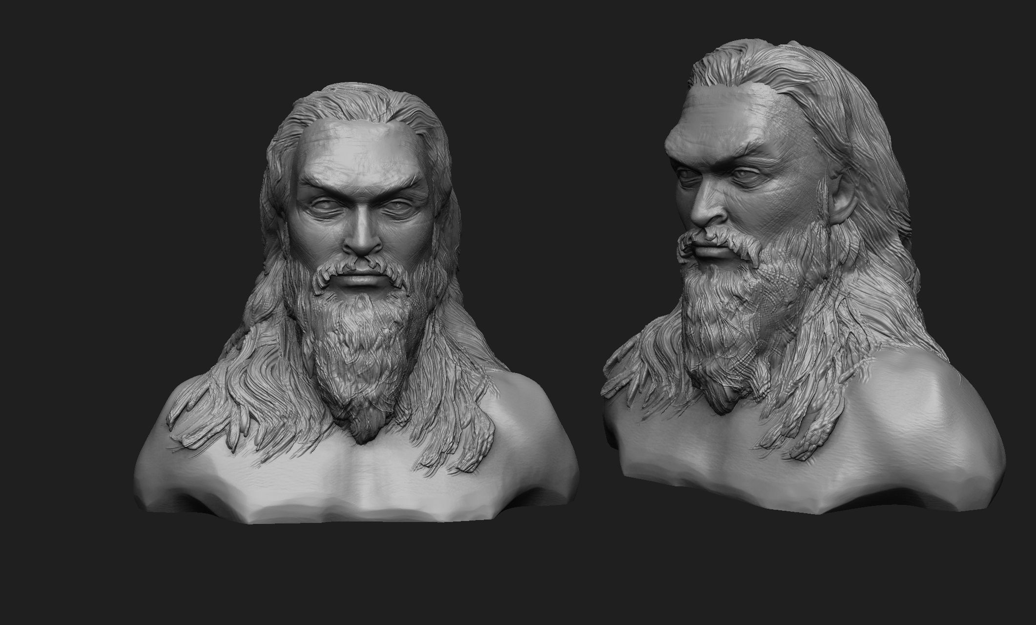 Jason Momoa 3D model 3D printable | CGTrader