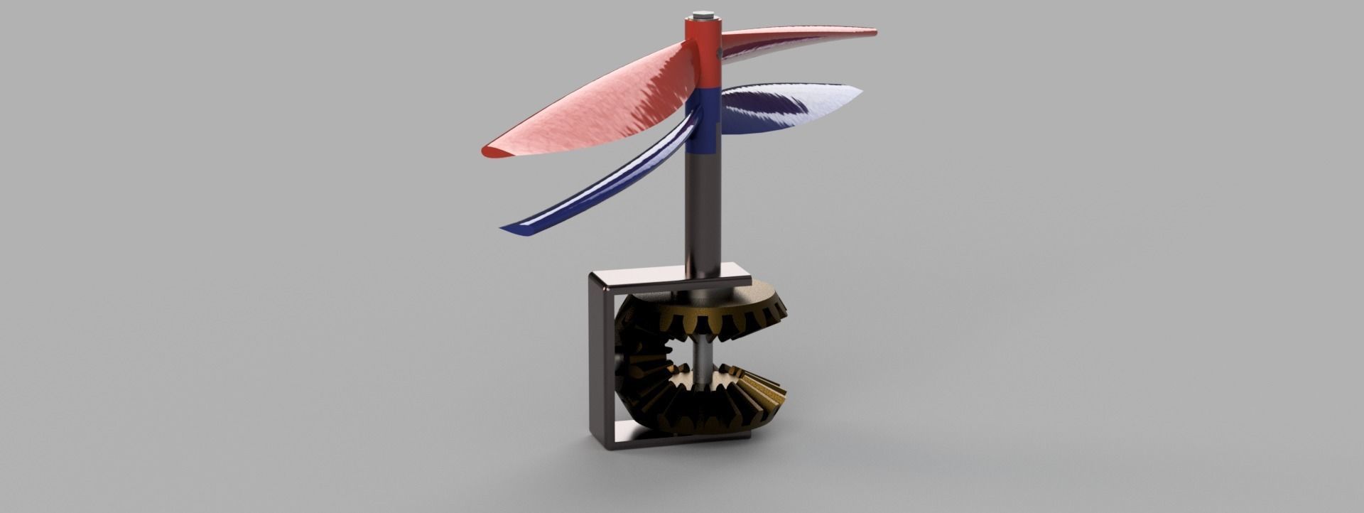 Contra-rotating propellers free 3D model animated | CGTrader