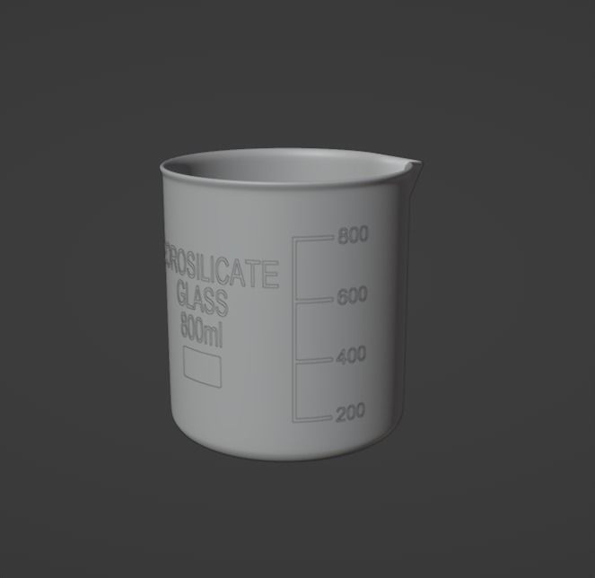 Measuring Cylinders and Beaker 3D model | CGTrader