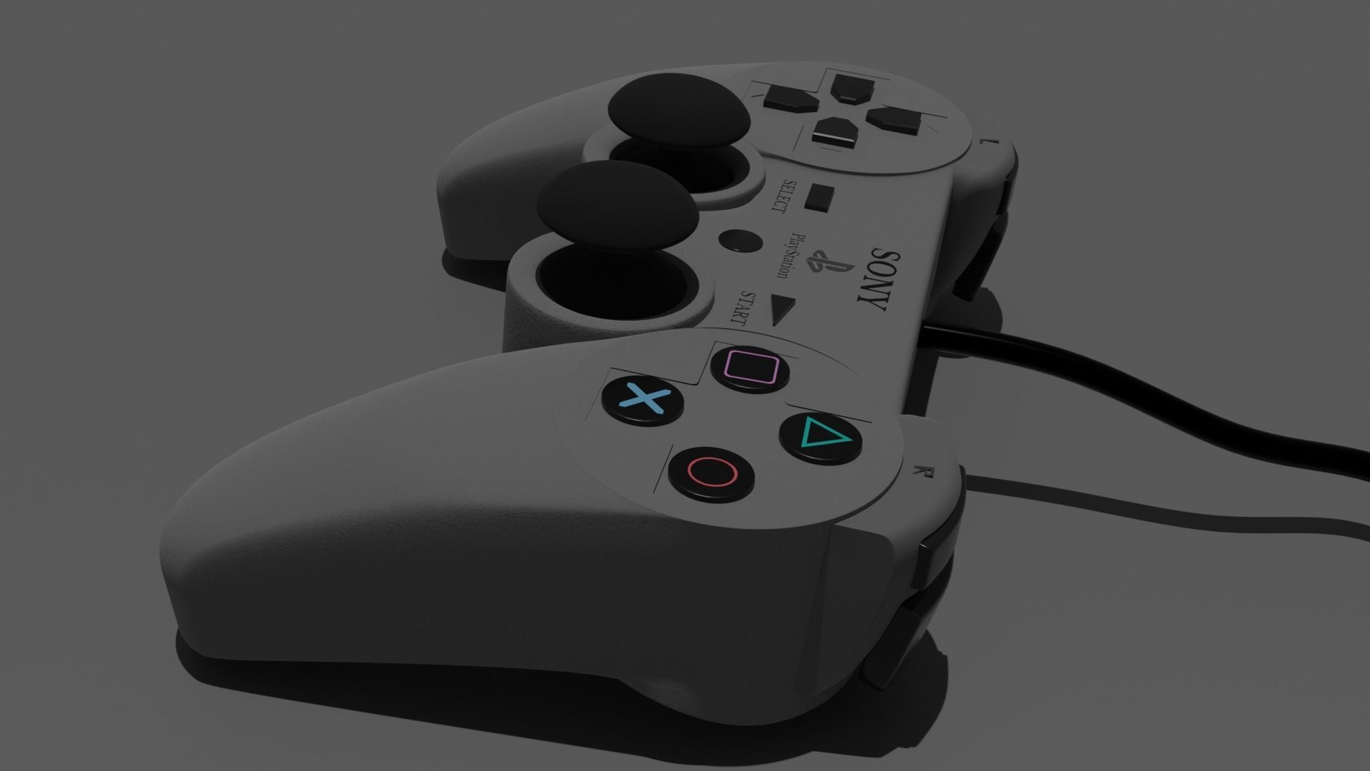 Sony PlayStation 1 DualShock 3D model | CGTrader