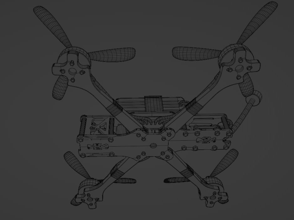 3D model FPV Drone Source One V5 frame VR / AR / low-poly | CGTrader