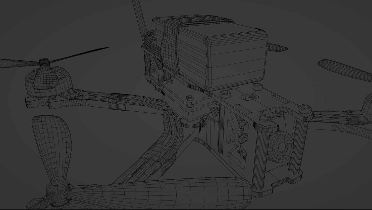 3D model FPV Drone Source One V5 frame VR / AR / low-poly | CGTrader