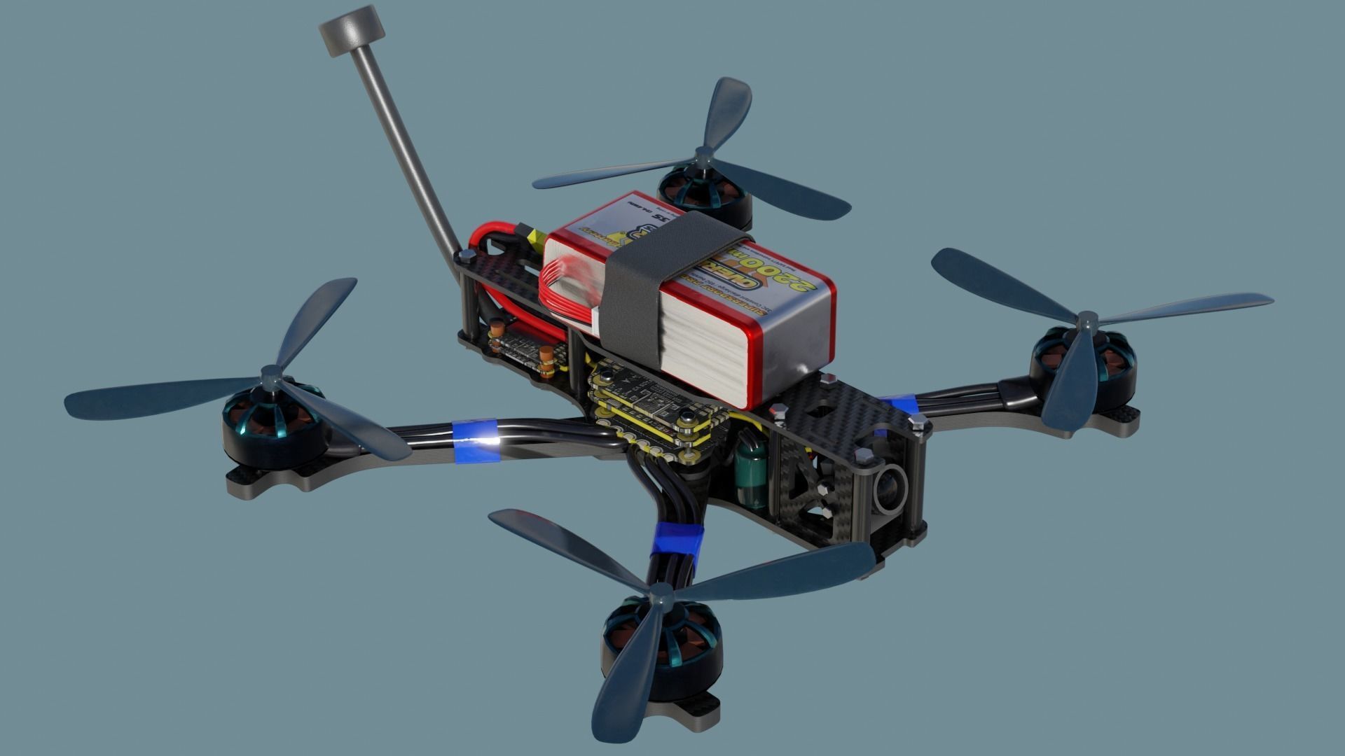 3D model FPV Drone Source One V5 frame VR / AR / low-poly | CGTrader
