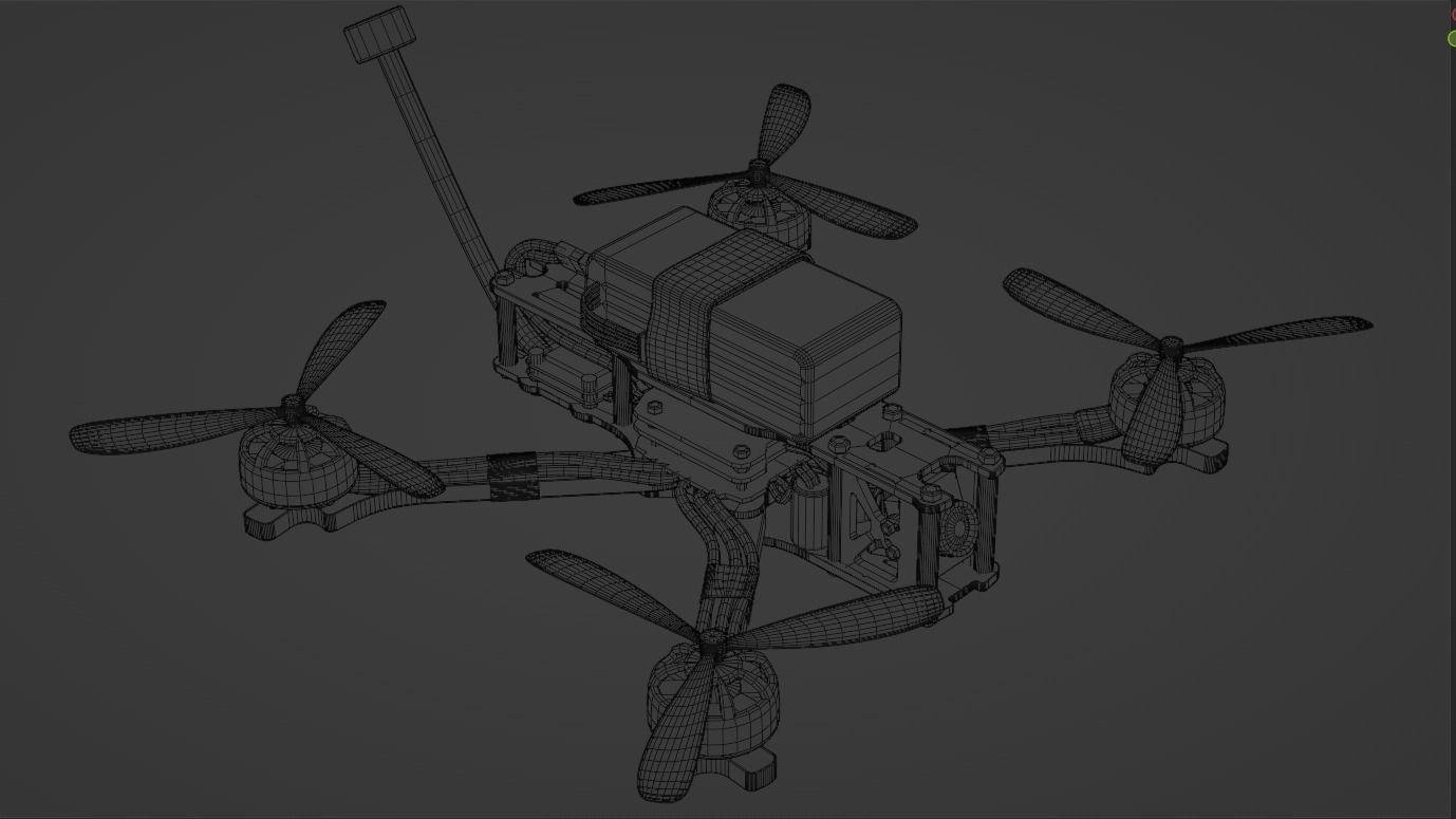 3D model FPV Drone Source One V5 frame VR / AR / low-poly | CGTrader