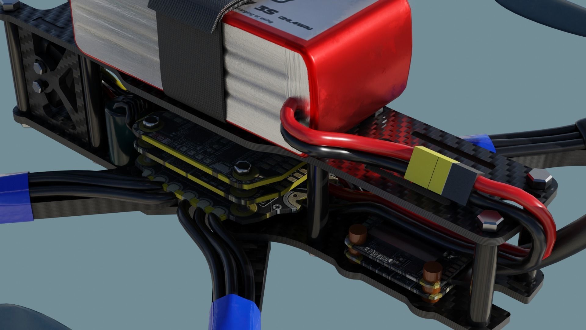 3D model FPV Drone Source One V5 frame VR / AR / low-poly | CGTrader