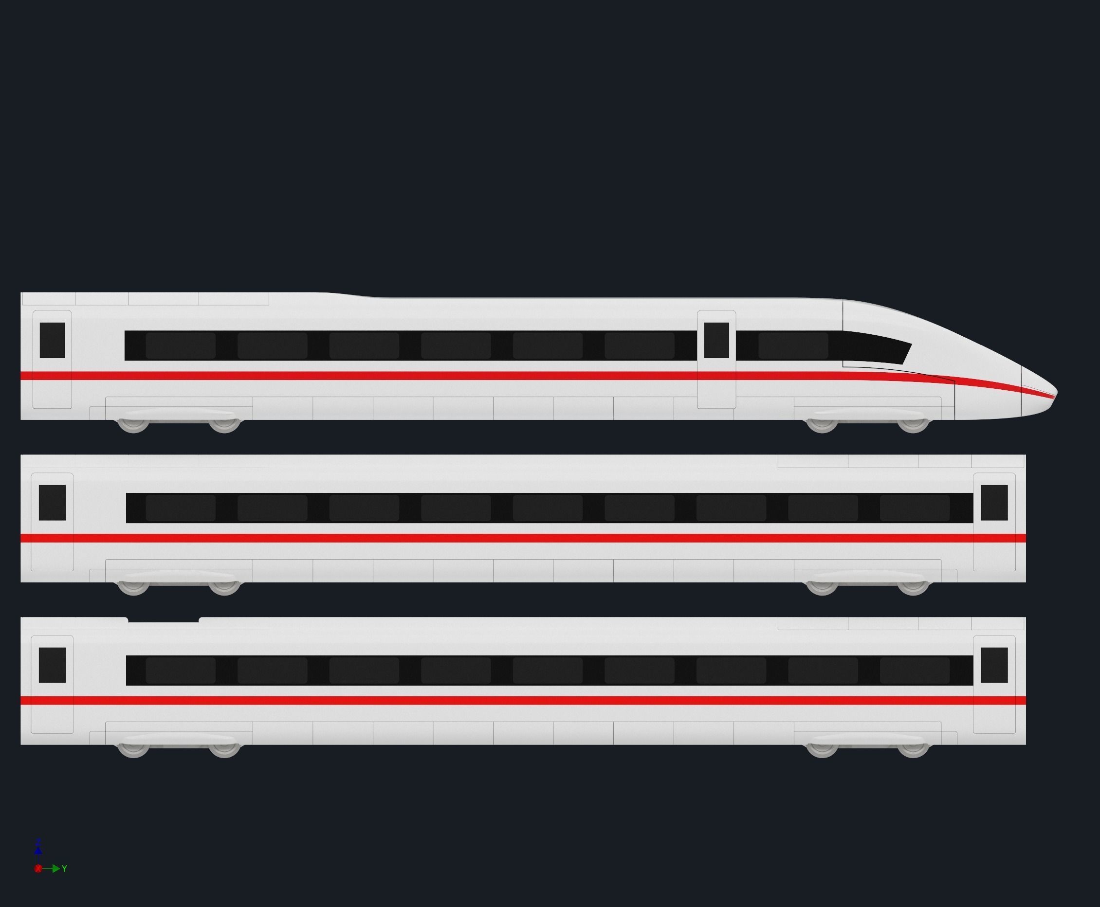 Velaro Novo - ICE 5 3D model 3D printable | CGTrader