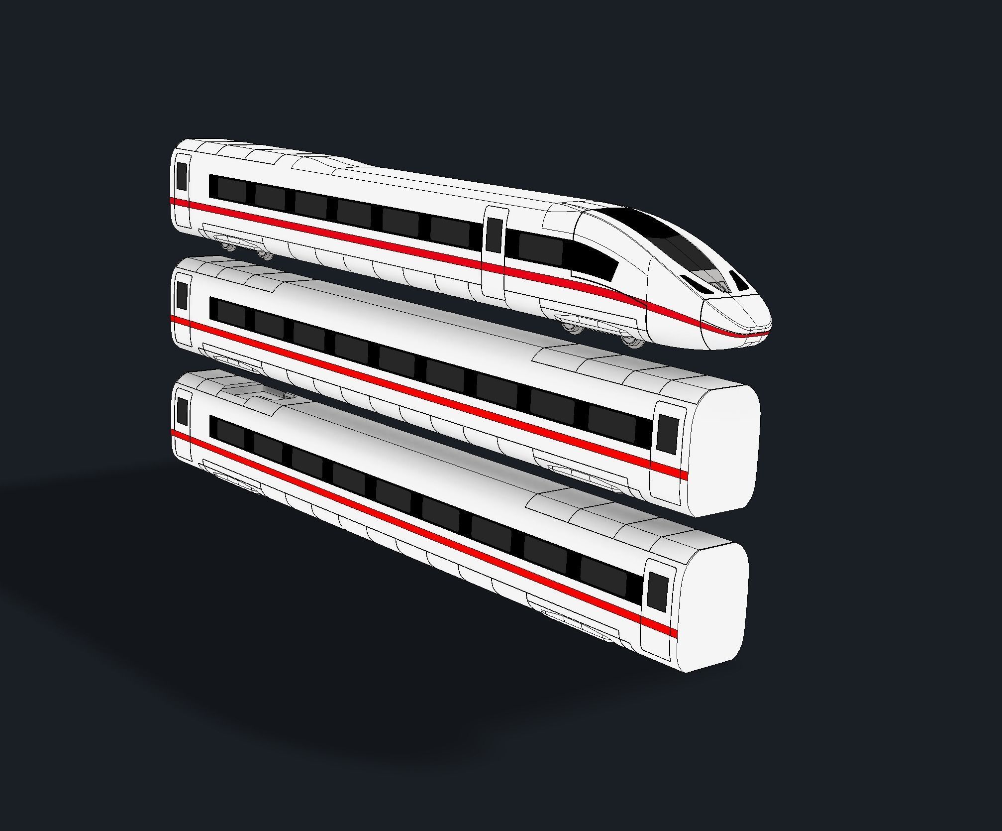 Velaro Novo - ICE 5 3D model 3D printable | CGTrader