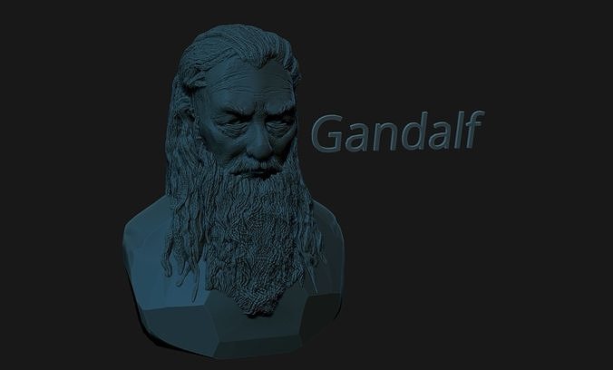 Gandalf 3D model 3D printable | CGTrader