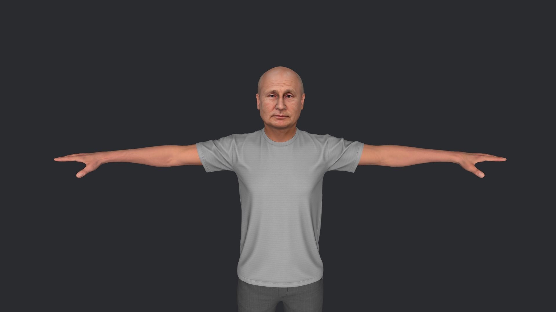 Vladimir Putin Hyper Realistic Fully Rigged 3D Character 3D model ...