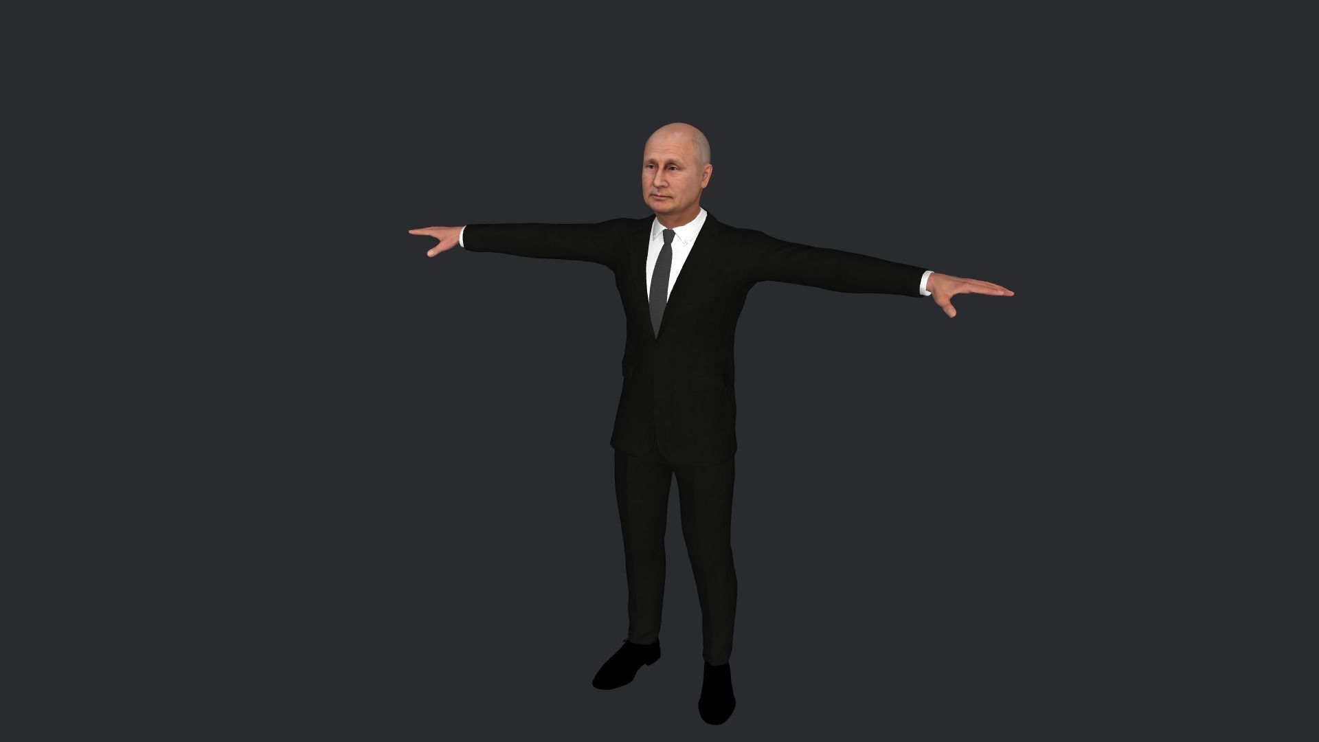 Vladimir Putin Hyper Realistic Fully Rigged 3D Character 3D model ...