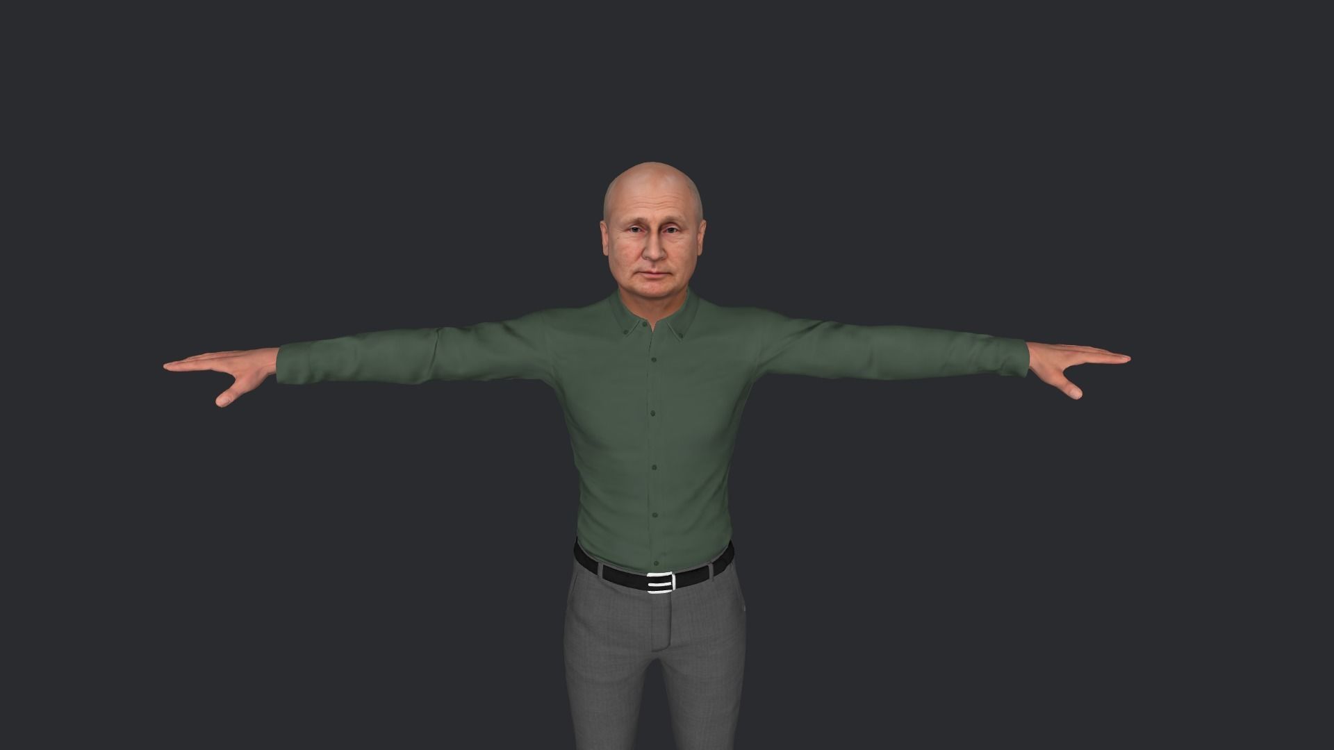 Vladimir Putin Hyper Realistic Fully Rigged 3D Character 3D model ...