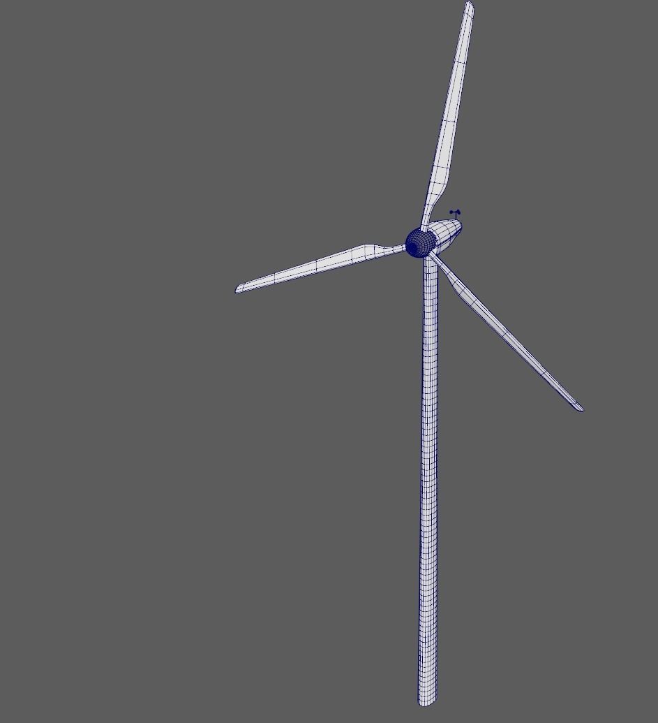 Wind Turbine free 3D model animated rigged | CGTrader