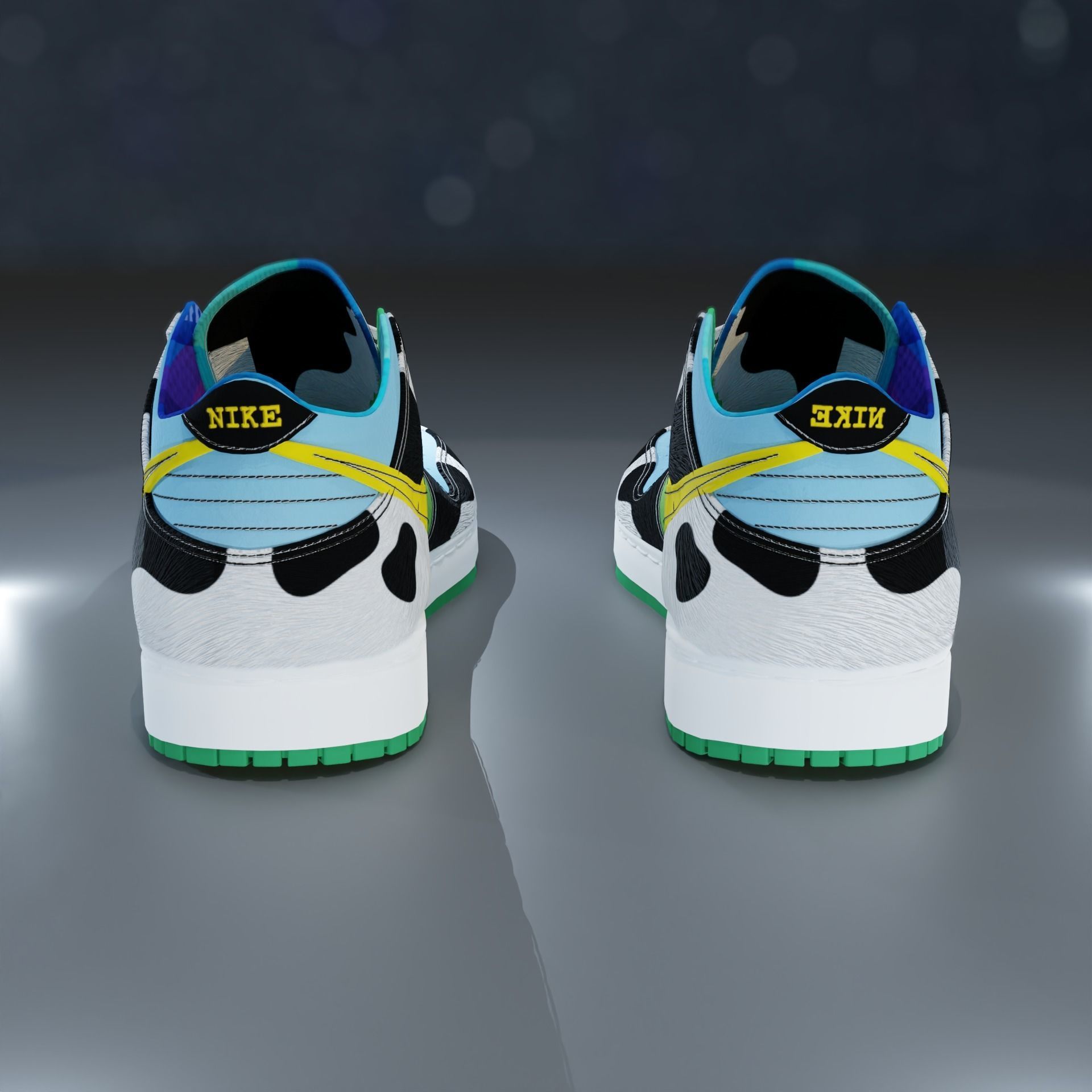 Nike SB Dunk Low Ben and Jerry1s Chunky Dunky PBR 3D model | CGTrader