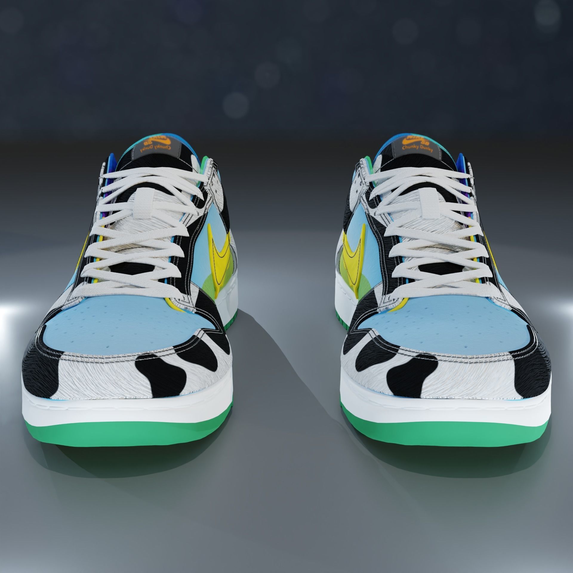 Nike SB Dunk Low Ben and Jerry1s Chunky Dunky PBR 3D model | CGTrader