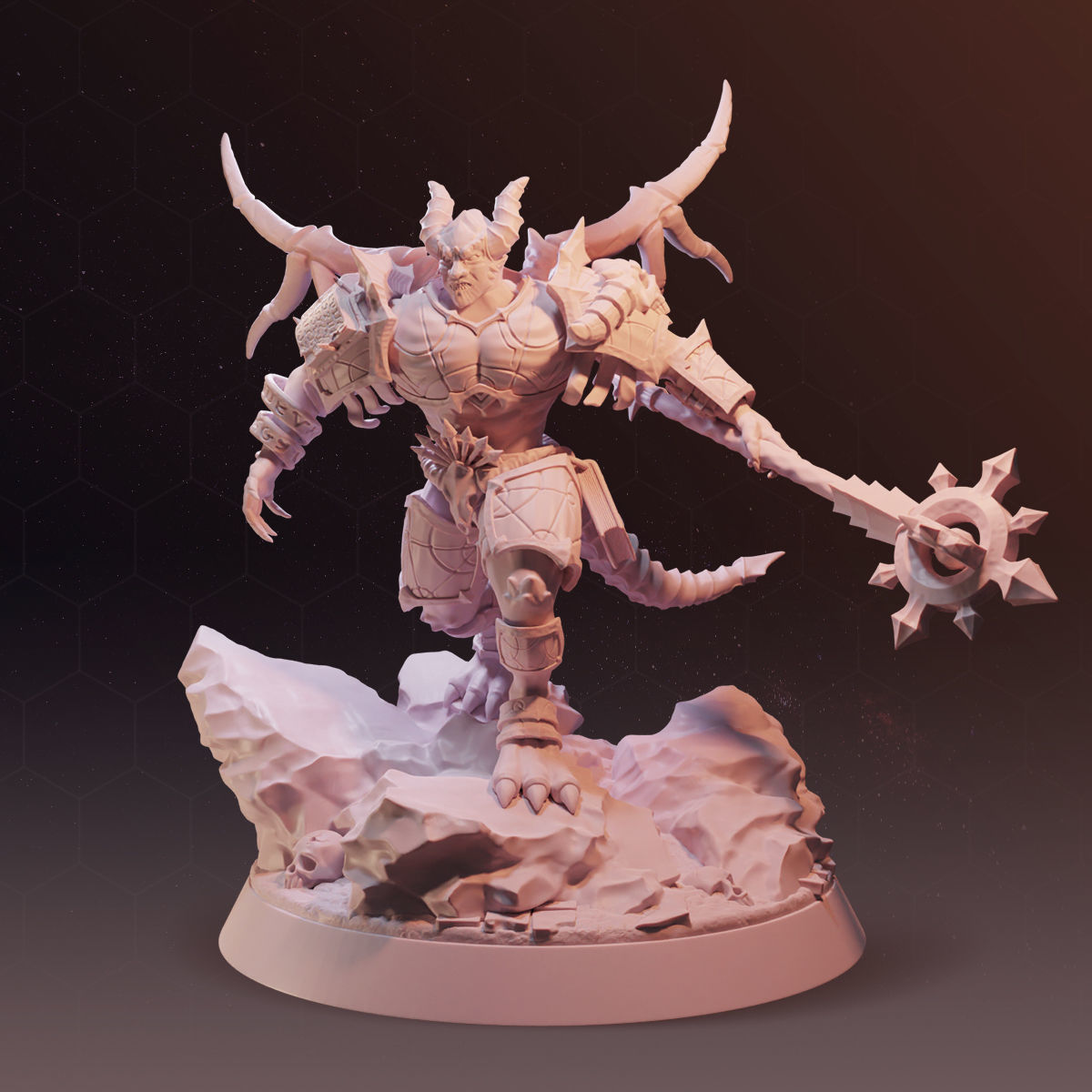 DEMONIC PRIMARCH OF WORDS - LORGAR - 3D Print 3D model 3D printable ...