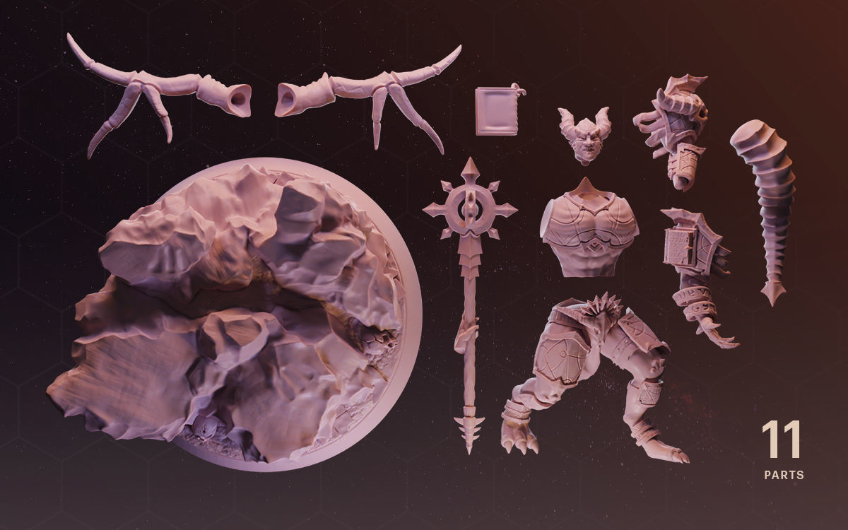 DEMONIC PRIMARCH OF WORDS - LORGAR - 3D Print 3D model 3D printable ...