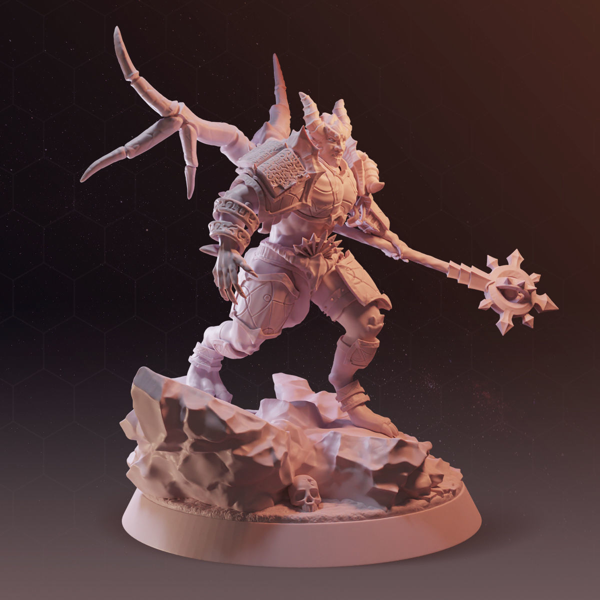 DEMONIC PRIMARCH OF WORDS - LORGAR - 3D Print 3D model 3D printable ...