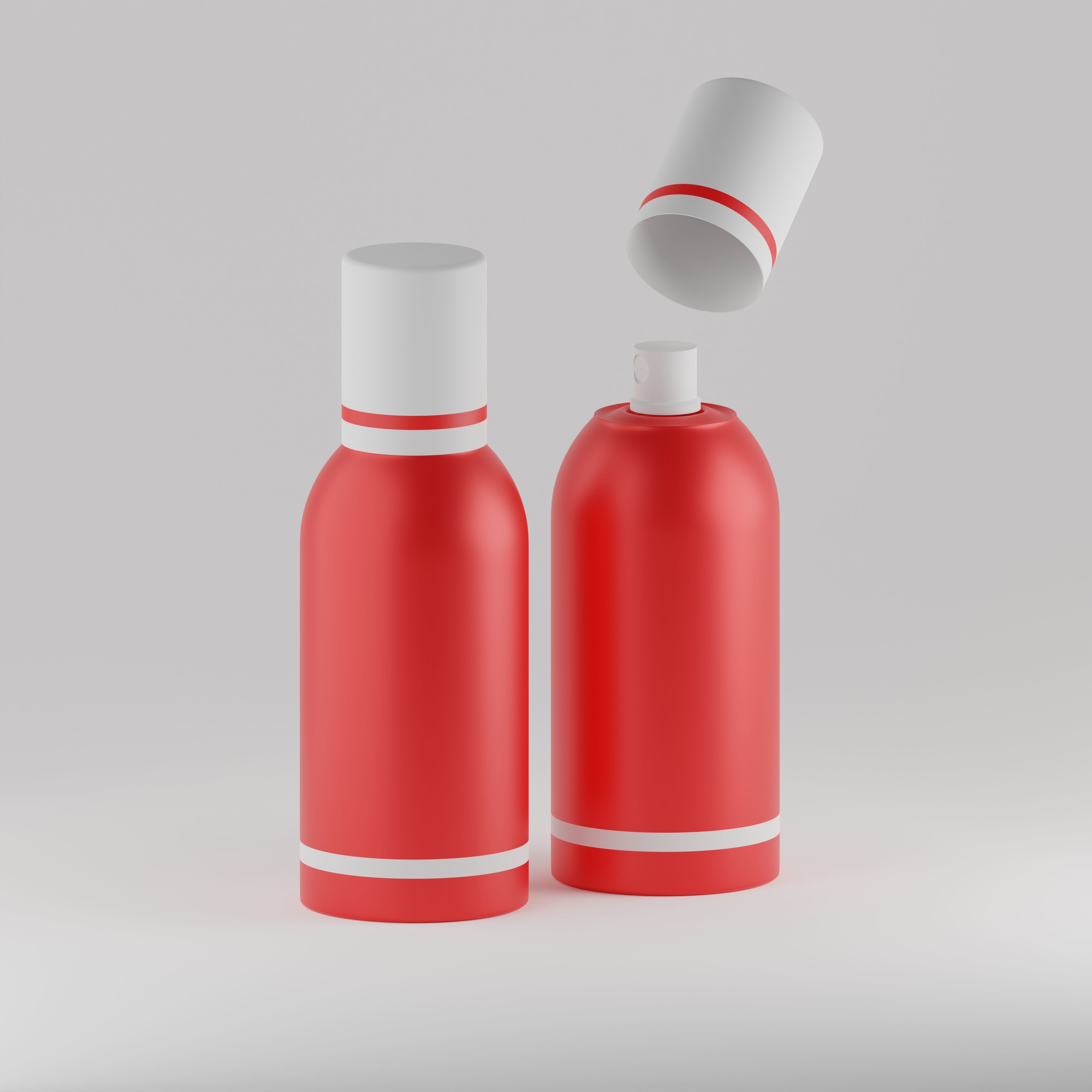 Fragrance for men red and white 3D model | CGTrader