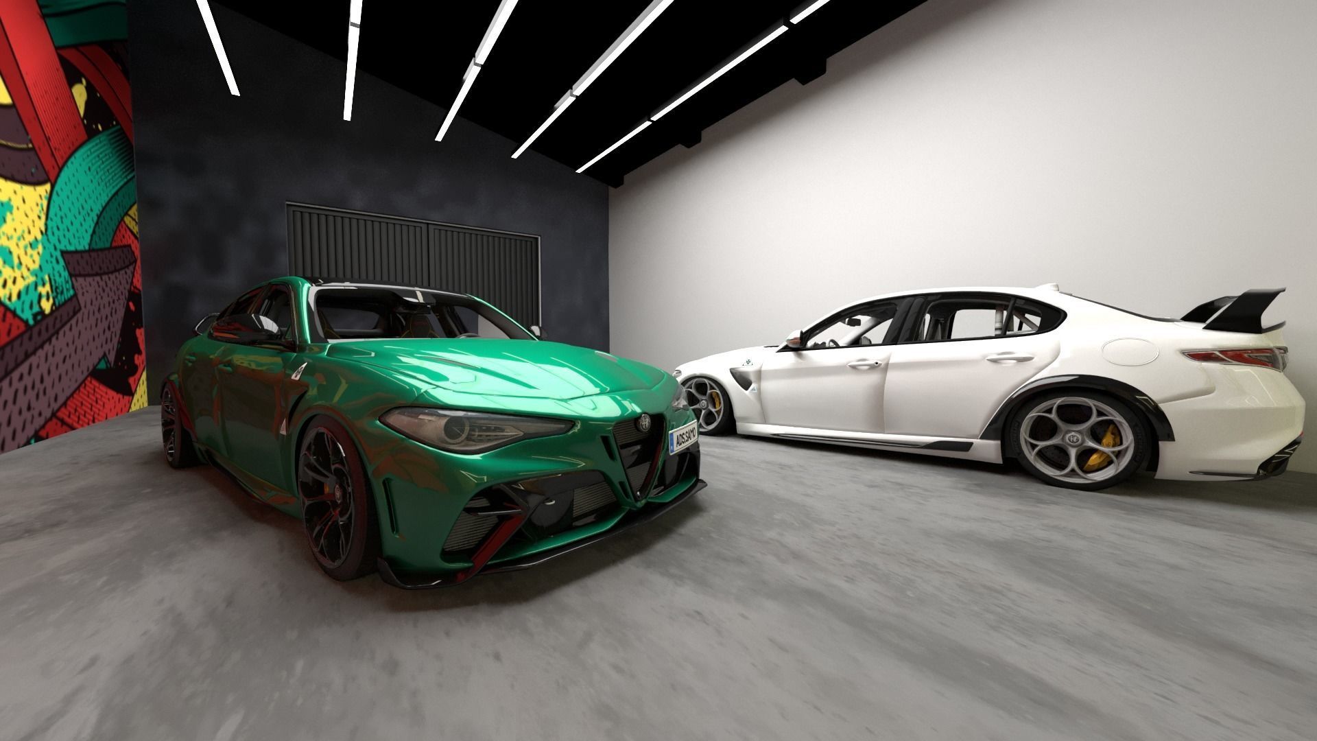 Giulia GTAM - Alfa Romeo 3D model Pack 3D model | CGTrader
