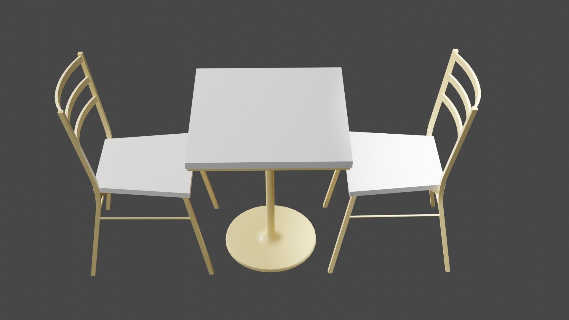 Table Chair Set Free 3D model free 3D model | CGTrader