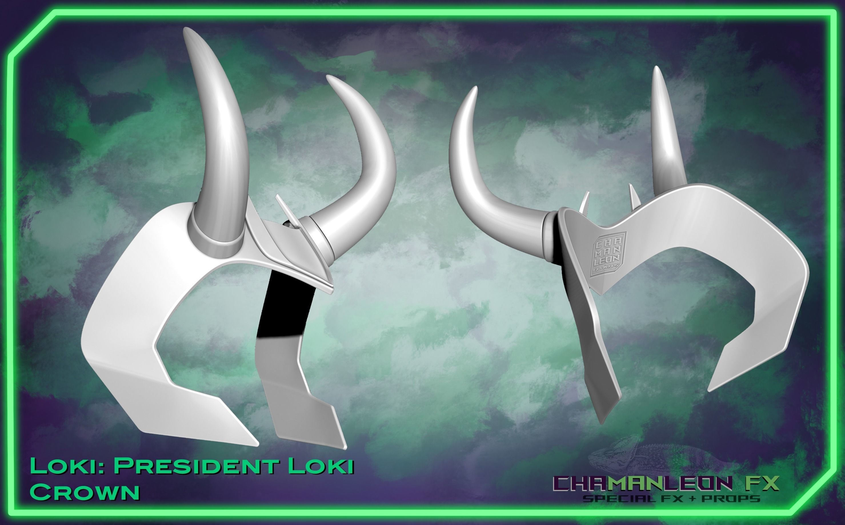 President Loki Crown Cosplay 3D model 3D printable | CGTrader