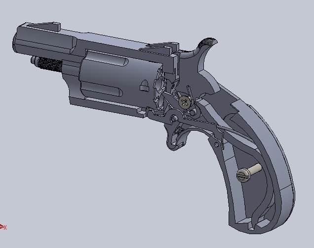 North American Arms NAA Mini Revolver 3D model | CGTrader