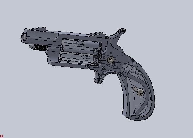 North American Arms NAA Mini Revolver 3D model | CGTrader