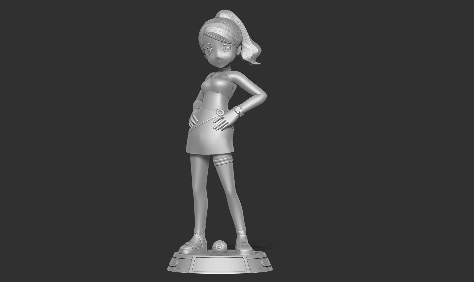 Beauty - Pokemon Trainer 3D model 3D printable | CGTrader