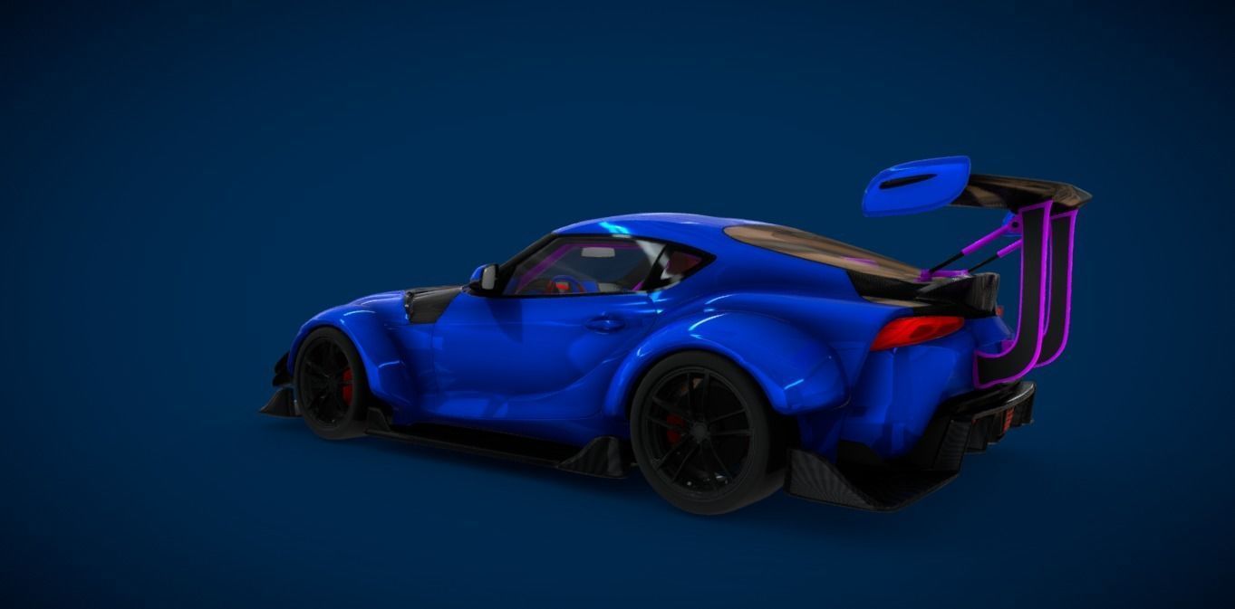 modified Toyota supra free 3D model 3D printable | CGTrader