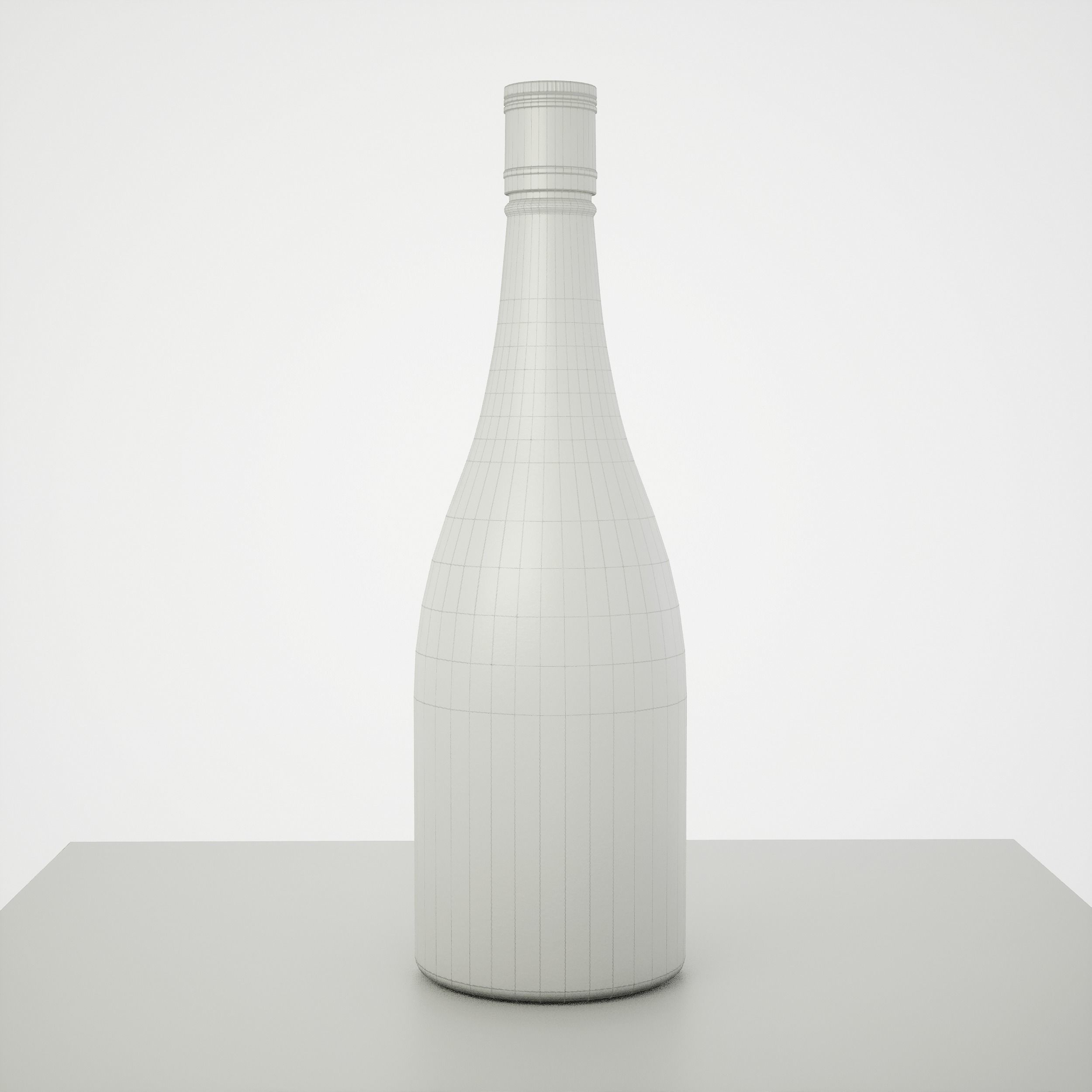 3d Model Game Ready Sake Bottle Vr Ar Low Poly Cgtrader