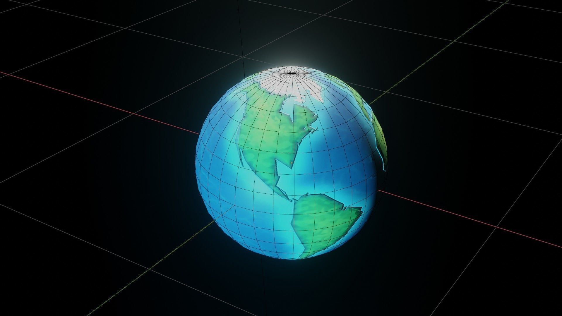 3D model Stylized Planet Earth 3D Model 2k 4k 8k Textures VR / AR / low ...