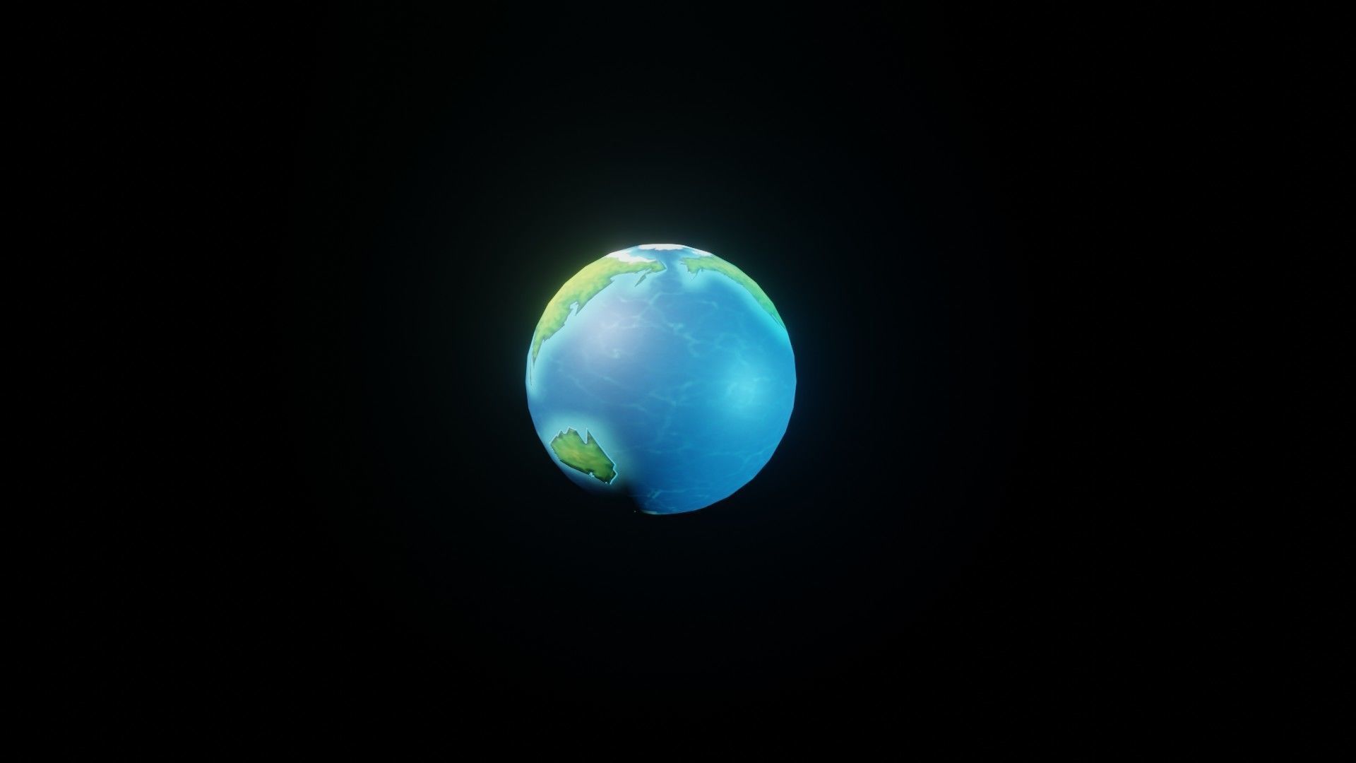 3D model Stylized Planet Earth 3D Model 2k 4k 8k Textures VR / AR / low ...