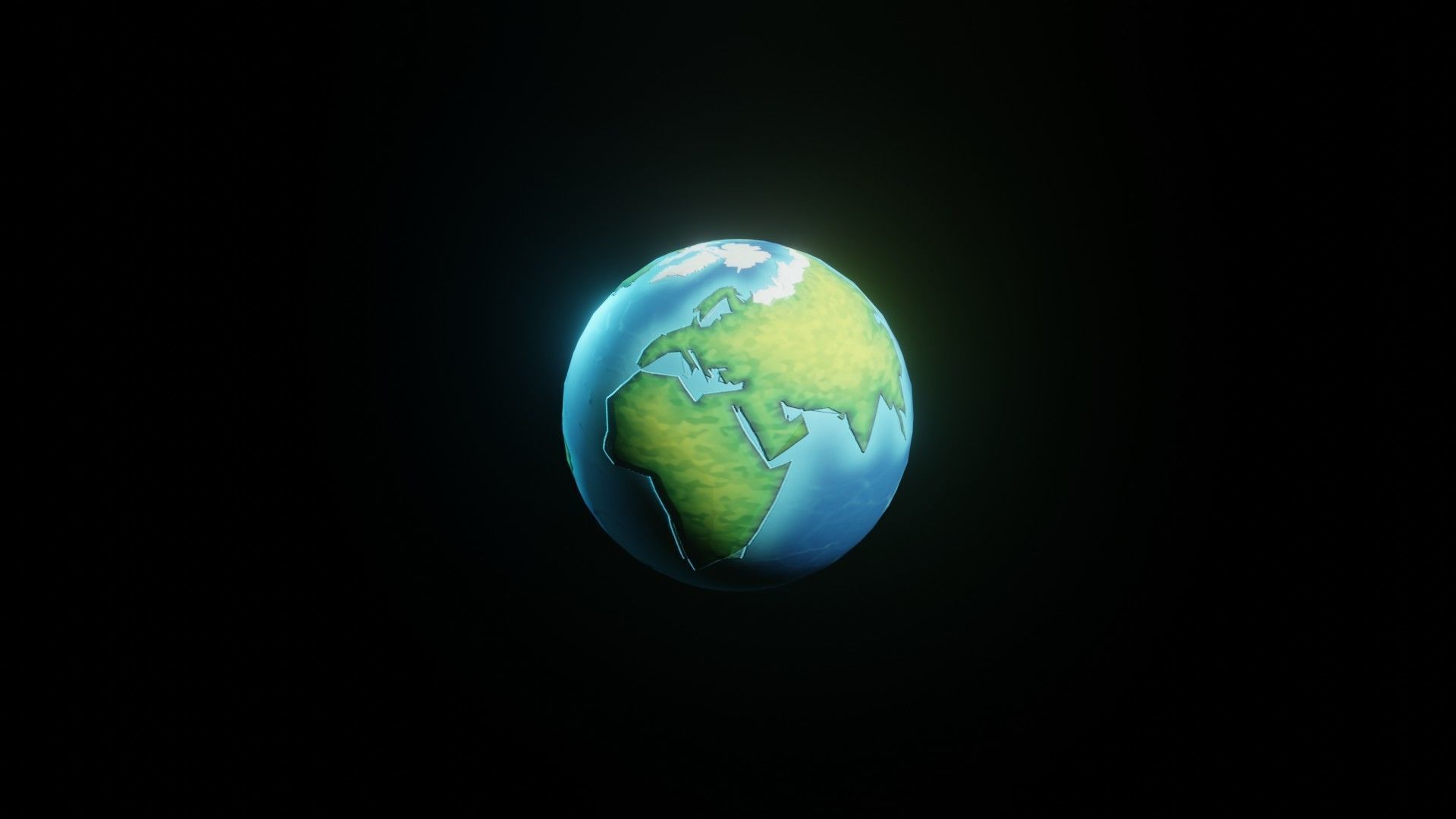 3D model Stylized Planet Earth 3D Model 2k 4k 8k Textures VR / AR / low ...
