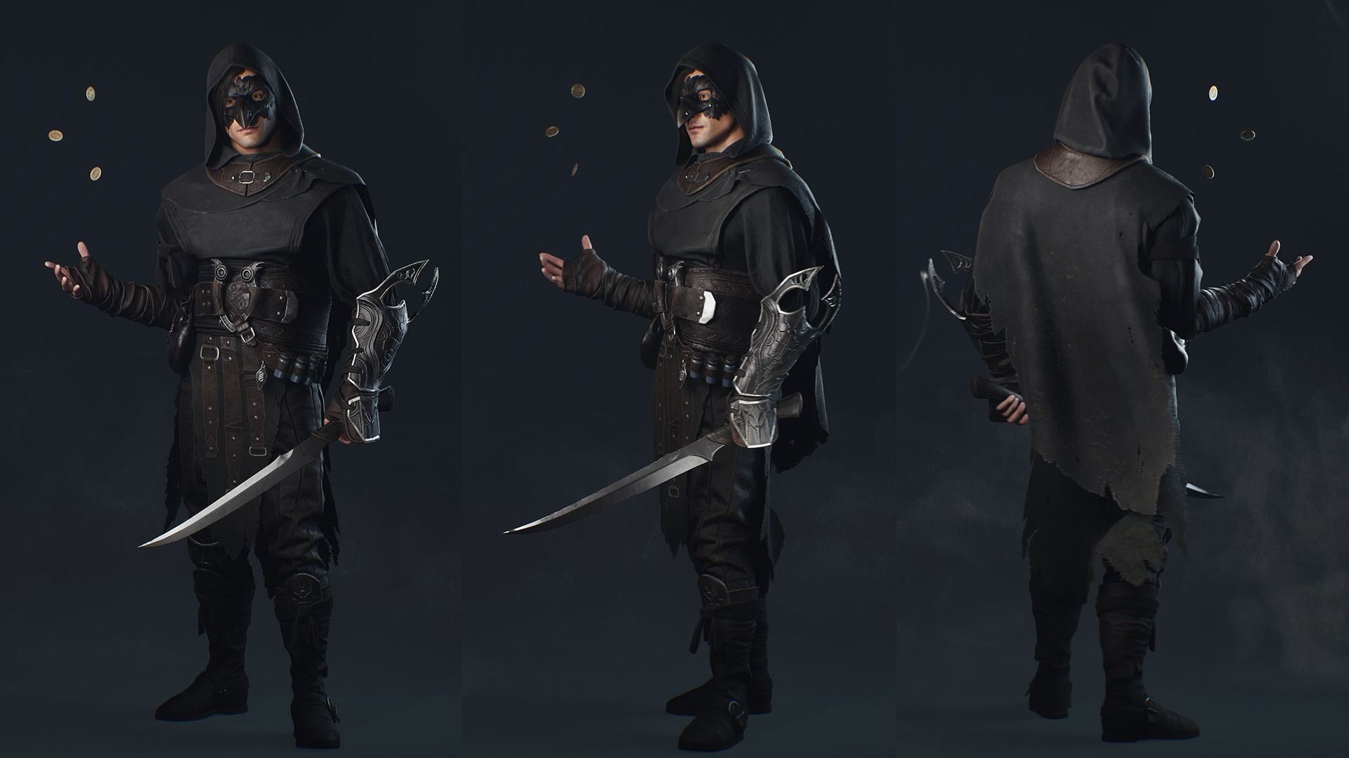 3D model Rogue Assassin Male character VR / AR / low-poly | CGTrader