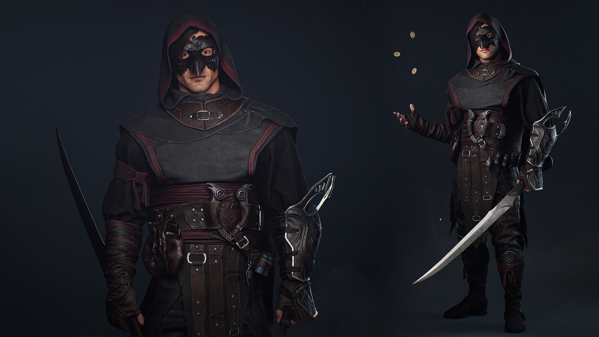 3D model Rogue Assassin Male character VR / AR / low-poly | CGTrader