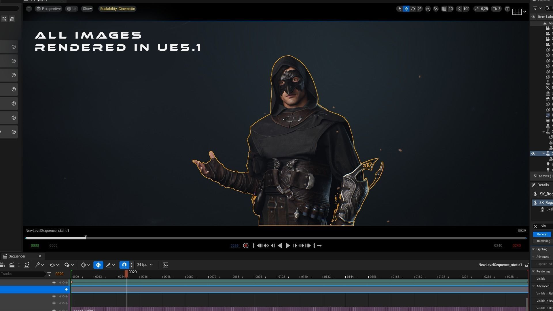 3D model Rogue Assassin Male character VR / AR / low-poly | CGTrader
