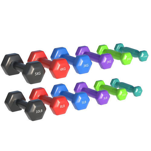 3D model Color Dumbbell Set VR / AR / low-poly | CGTrader
