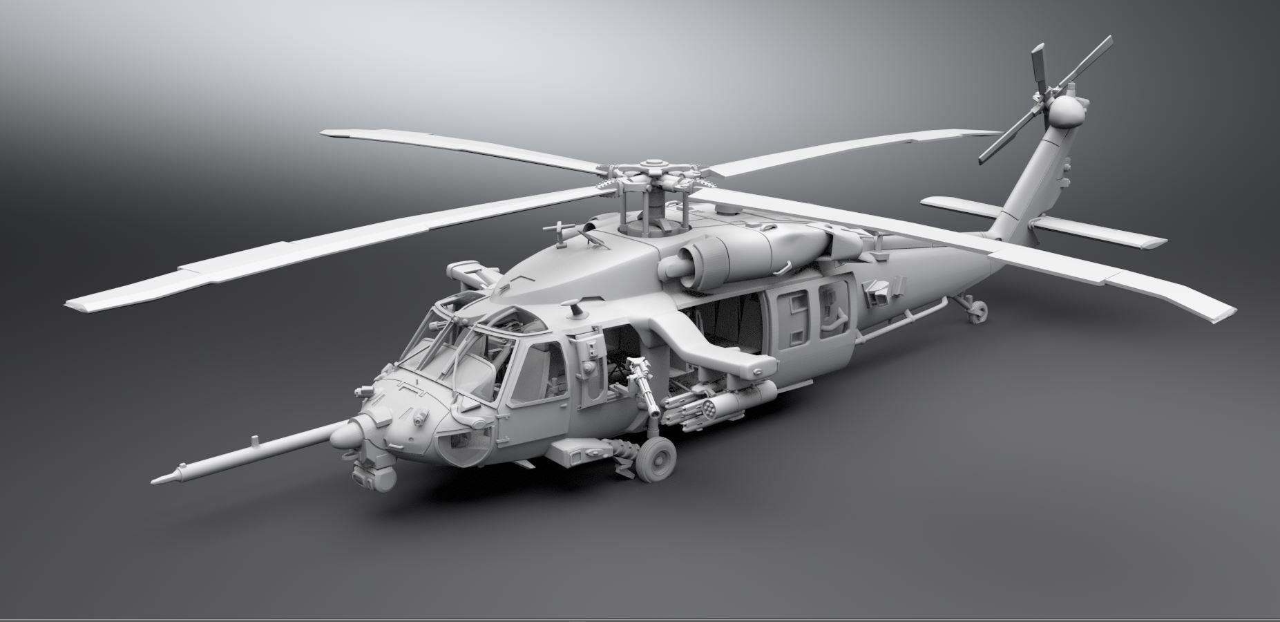MH60 M Blackhawk Scale model 3D model 3D printable | CGTrader