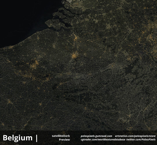 Belgium Night High resolution Maps and masks Texture | CGTrader