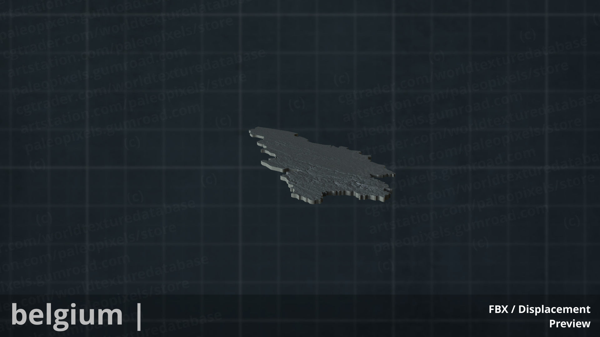 Belgium FBX 3D printable mesh High resolution Maps and masks 3D model ...