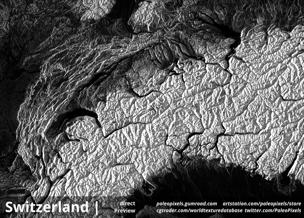 Switzerland Occlusion Thickness Cavity Curv High res and masks Texture ...