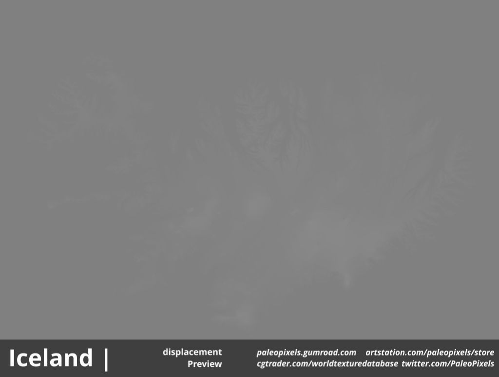 Iceland Displacement High resolution Maps and masks Texture | CGTrader