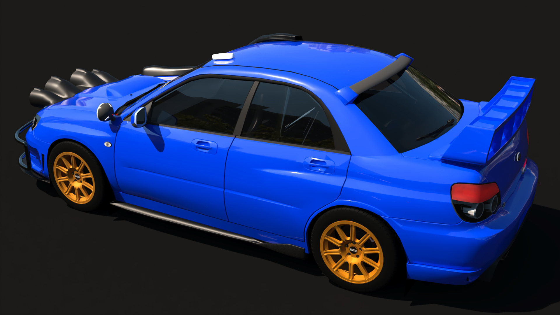 Subaru Impreza WRX STi Realistic 3D model | CGTrader