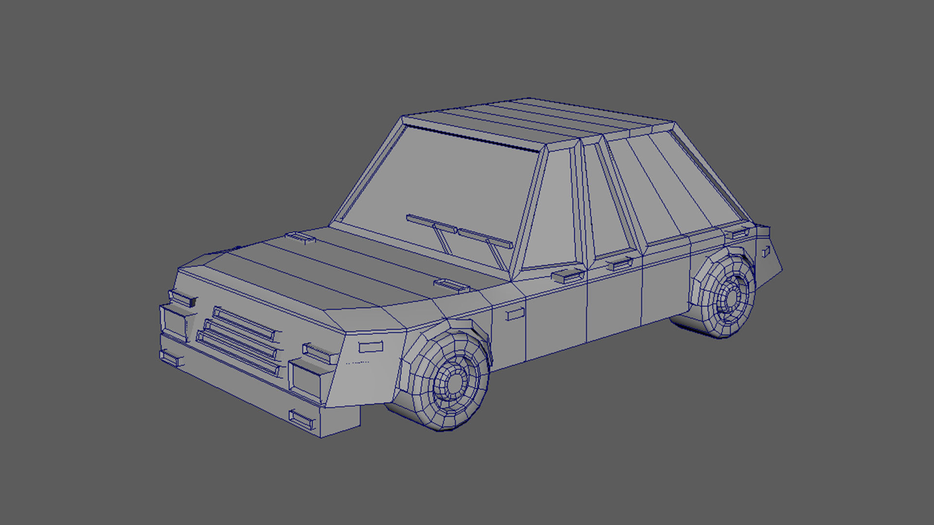Cartoonish Small Car 3D model | CGTrader