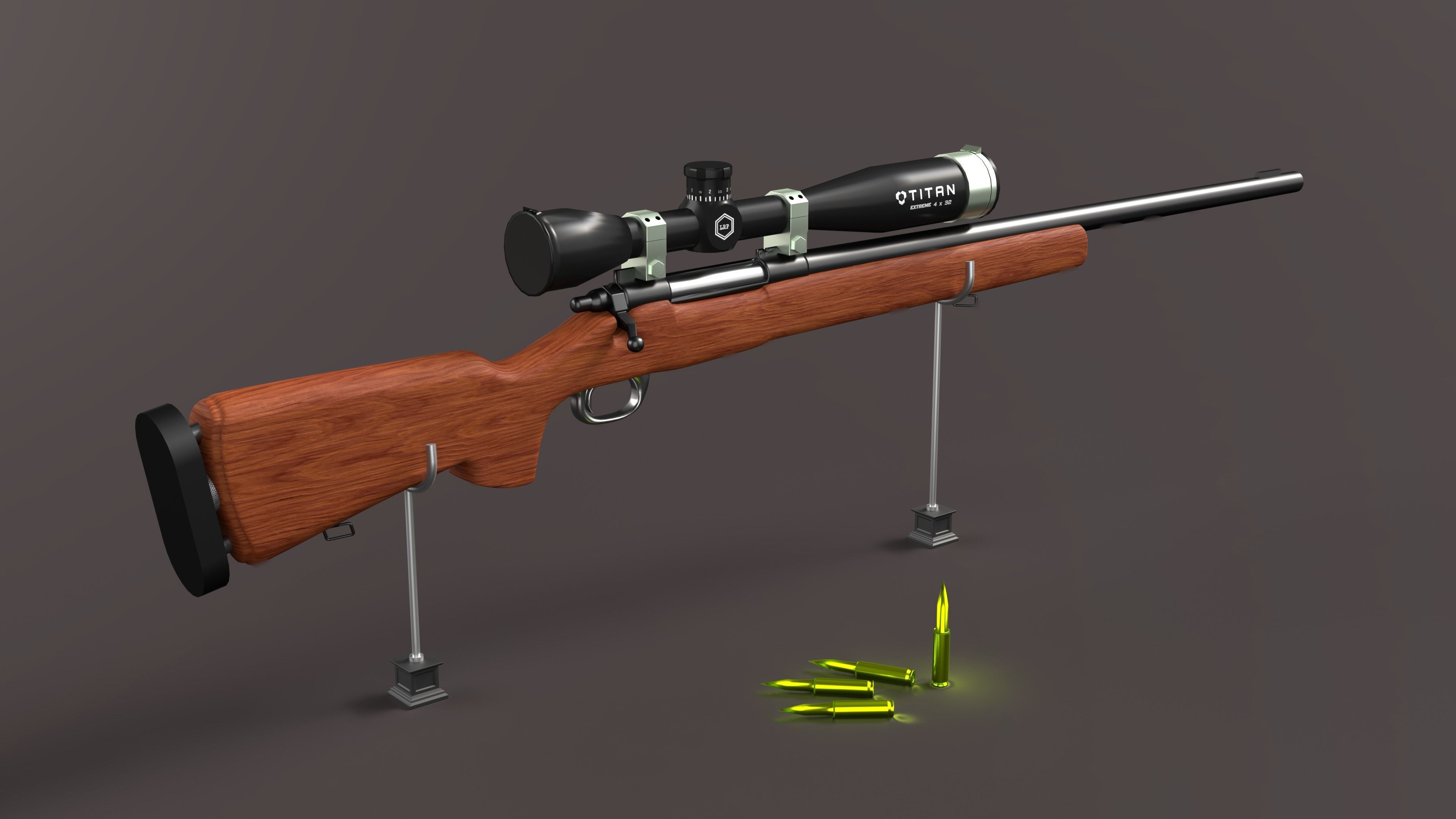 Sniper M24 SWS free VR / AR / low-poly 3D model | CGTrader