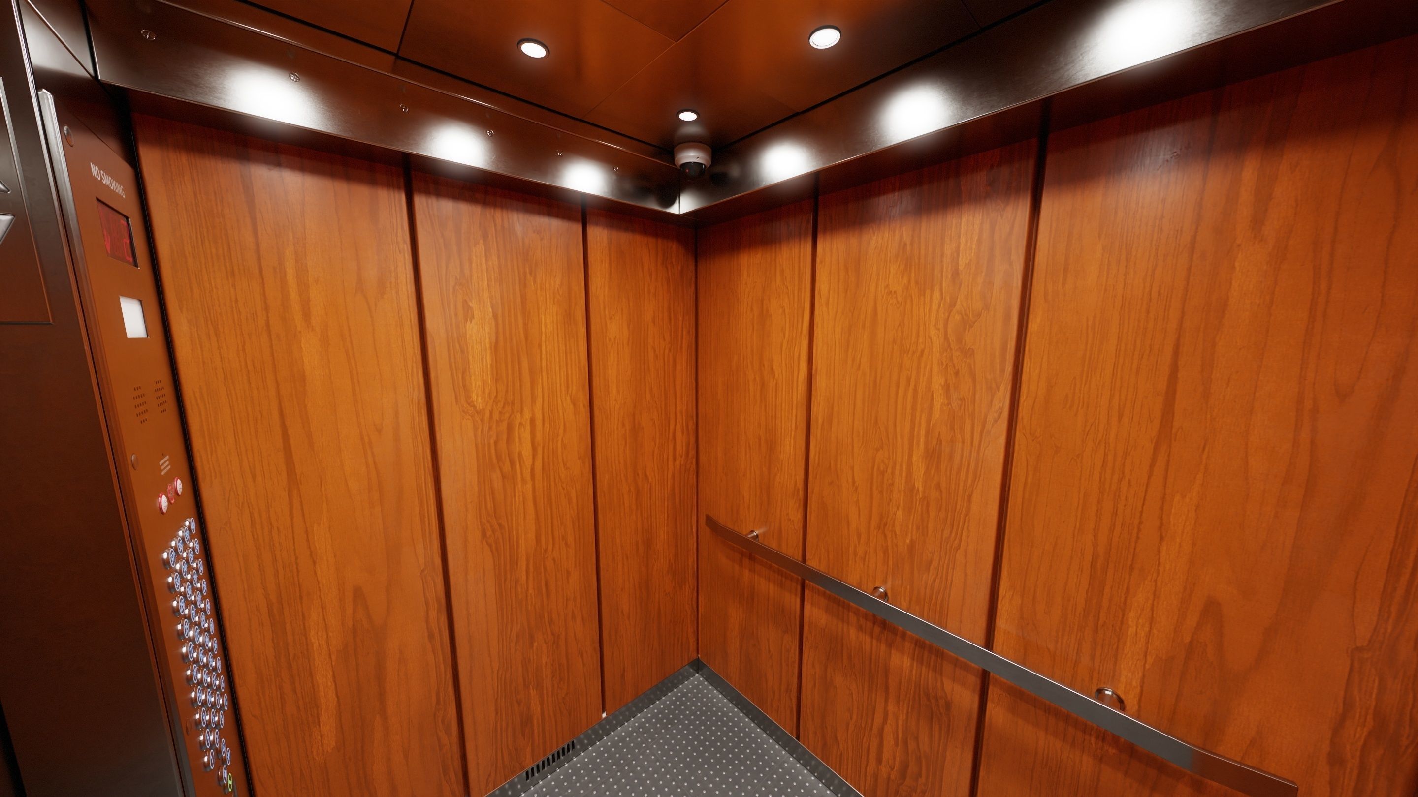 3D model Real-time Elevator Cab Interior VR / AR / low-poly | CGTrader