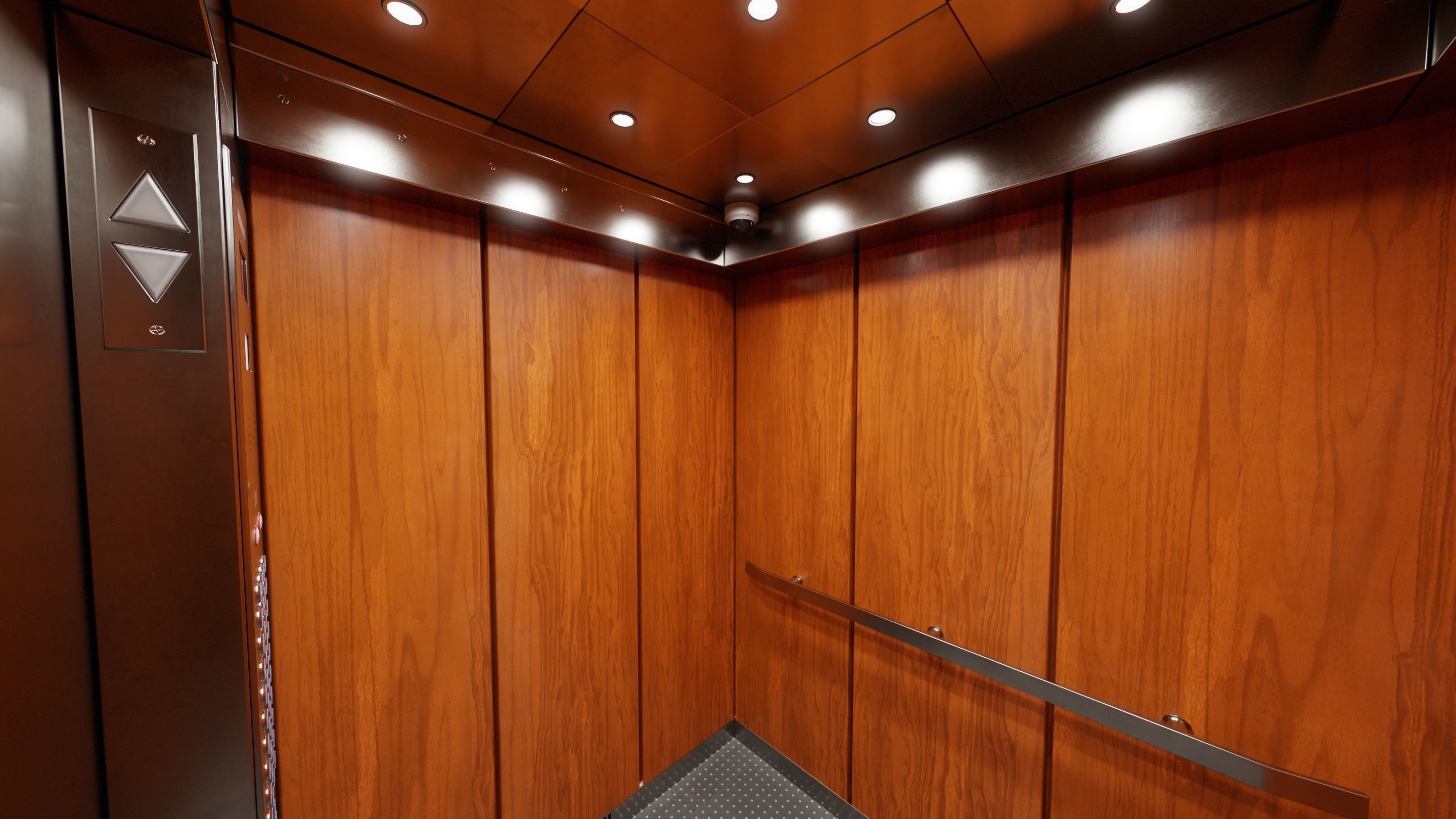 3D model Real-time Elevator Cab Interior VR / AR / low-poly | CGTrader