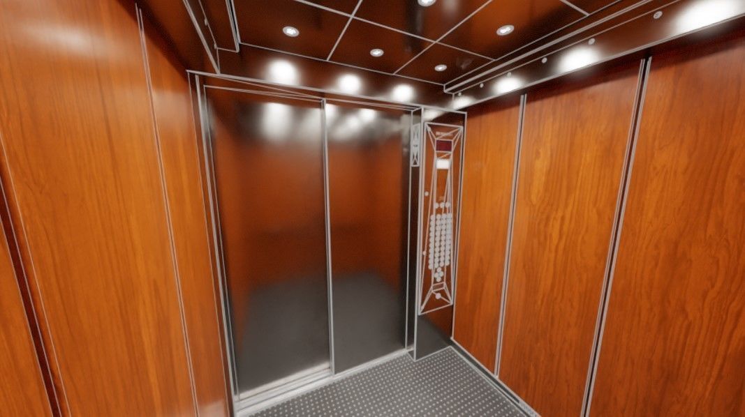 3D model Real-time Elevator Cab Interior VR / AR / low-poly | CGTrader