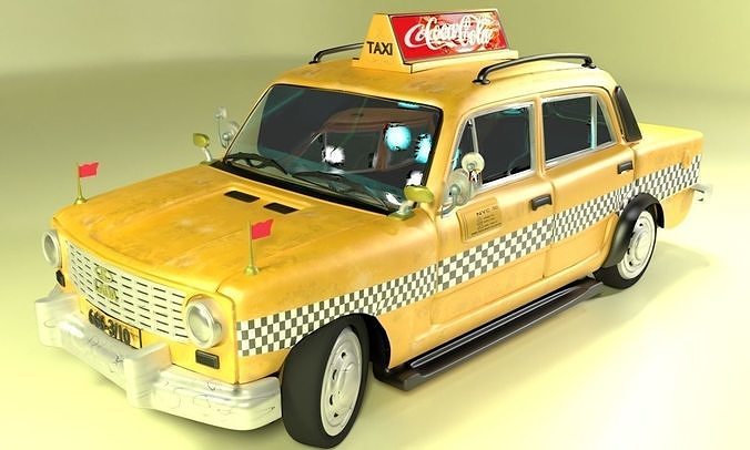 yellow-Taxi 3D model | CGTrader
