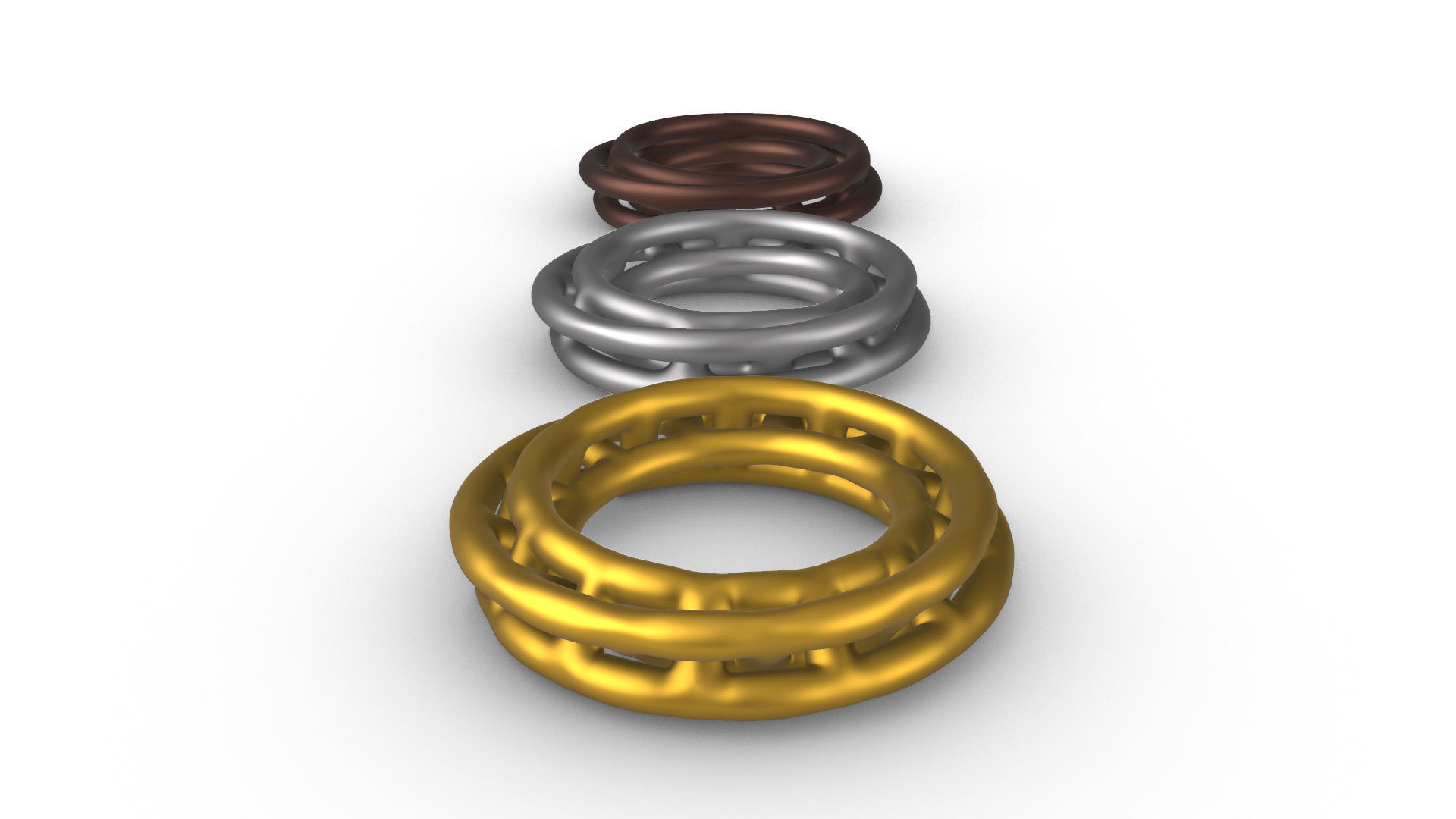 Organic Interlaced Moebius Loops 3D model 3D printable | CGTrader